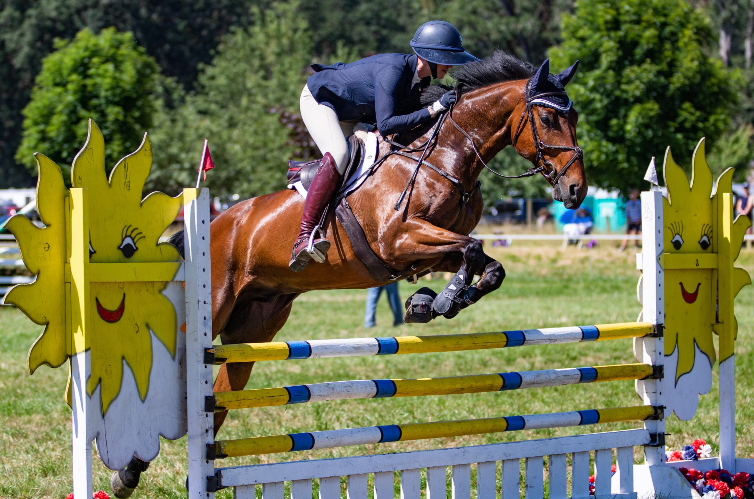Riders and their horses on the courses at Inavale - Philomath News