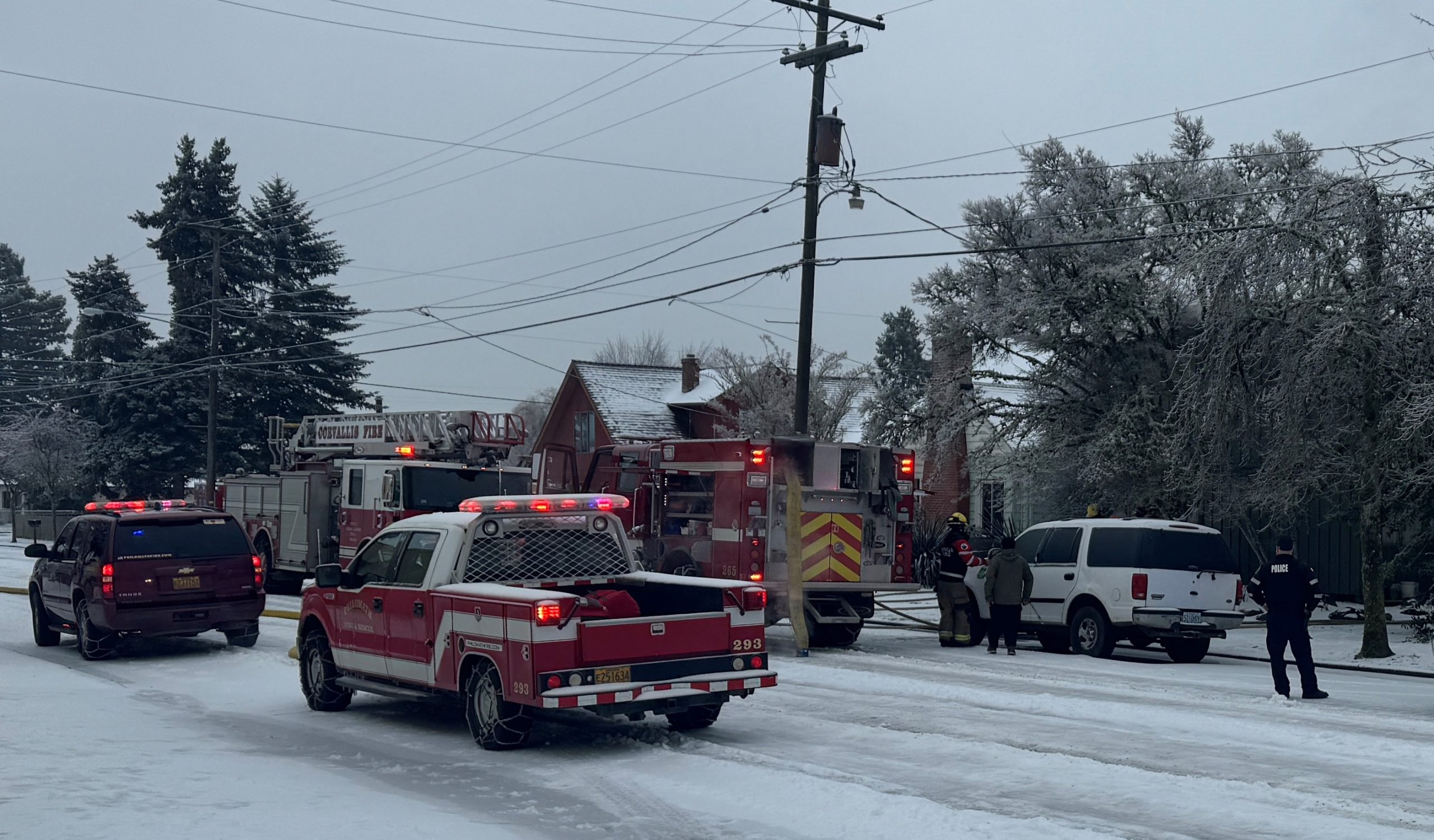 Fire Calls: Falls on the ice and lots of power line issues - Philomath News