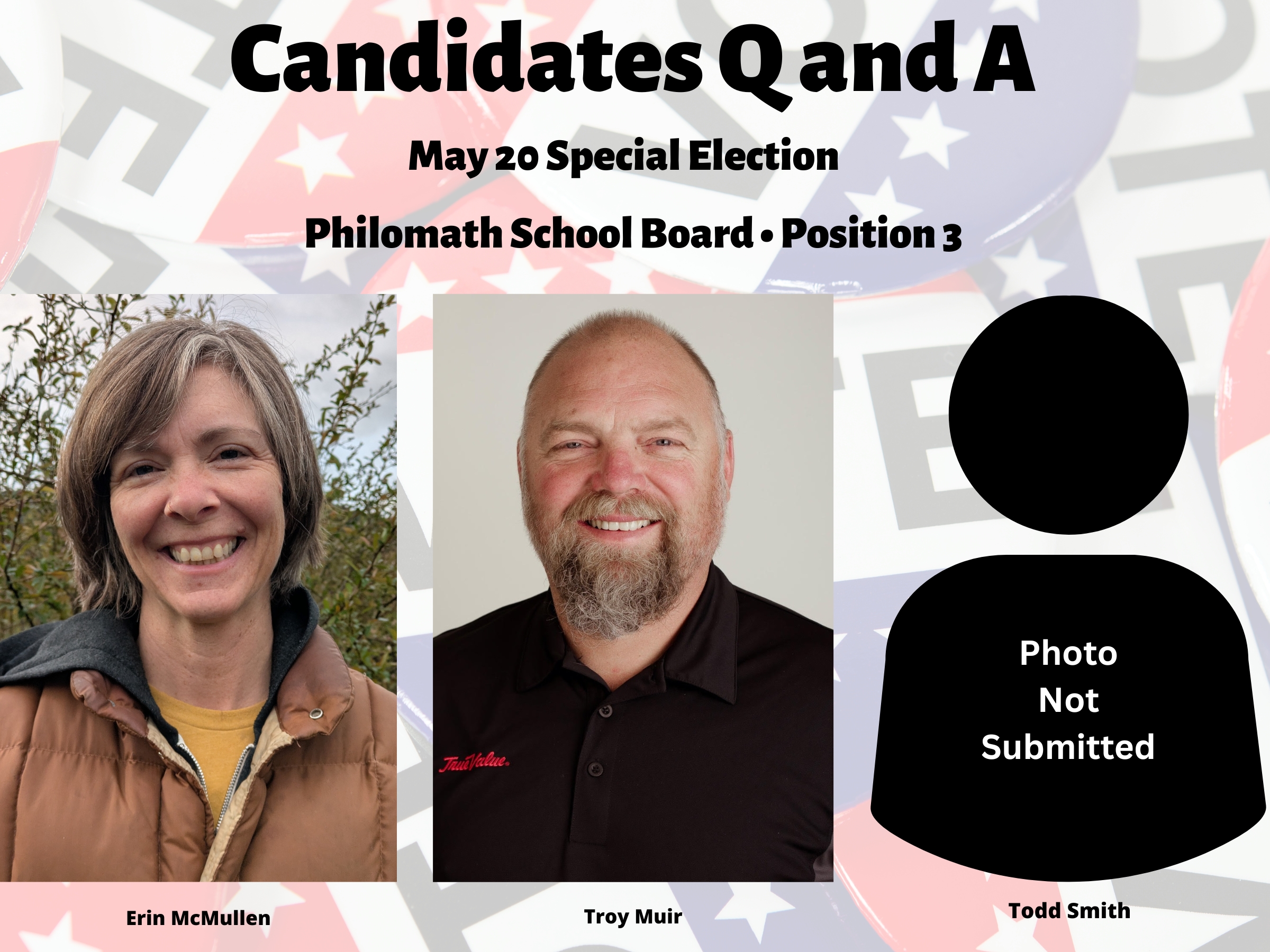 School Board candidate Q-and-A with McMullen, Muir and Smith ...