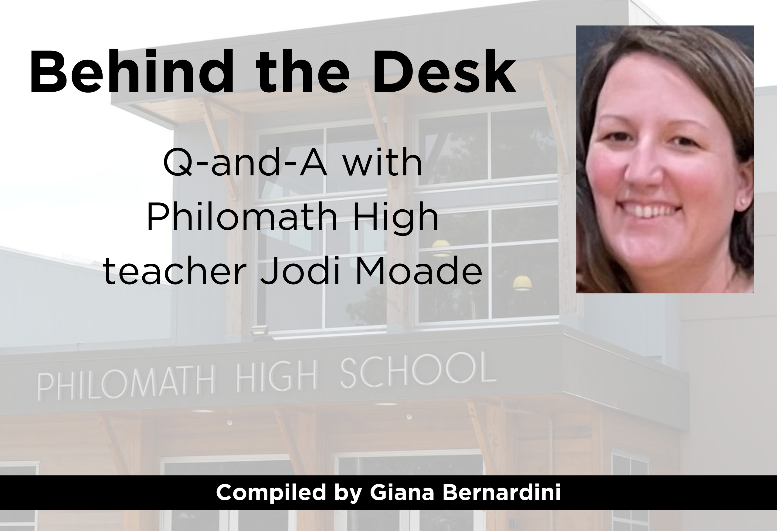 Behind the Desk: Jodi Moade, PHS math teacher - Philomath News