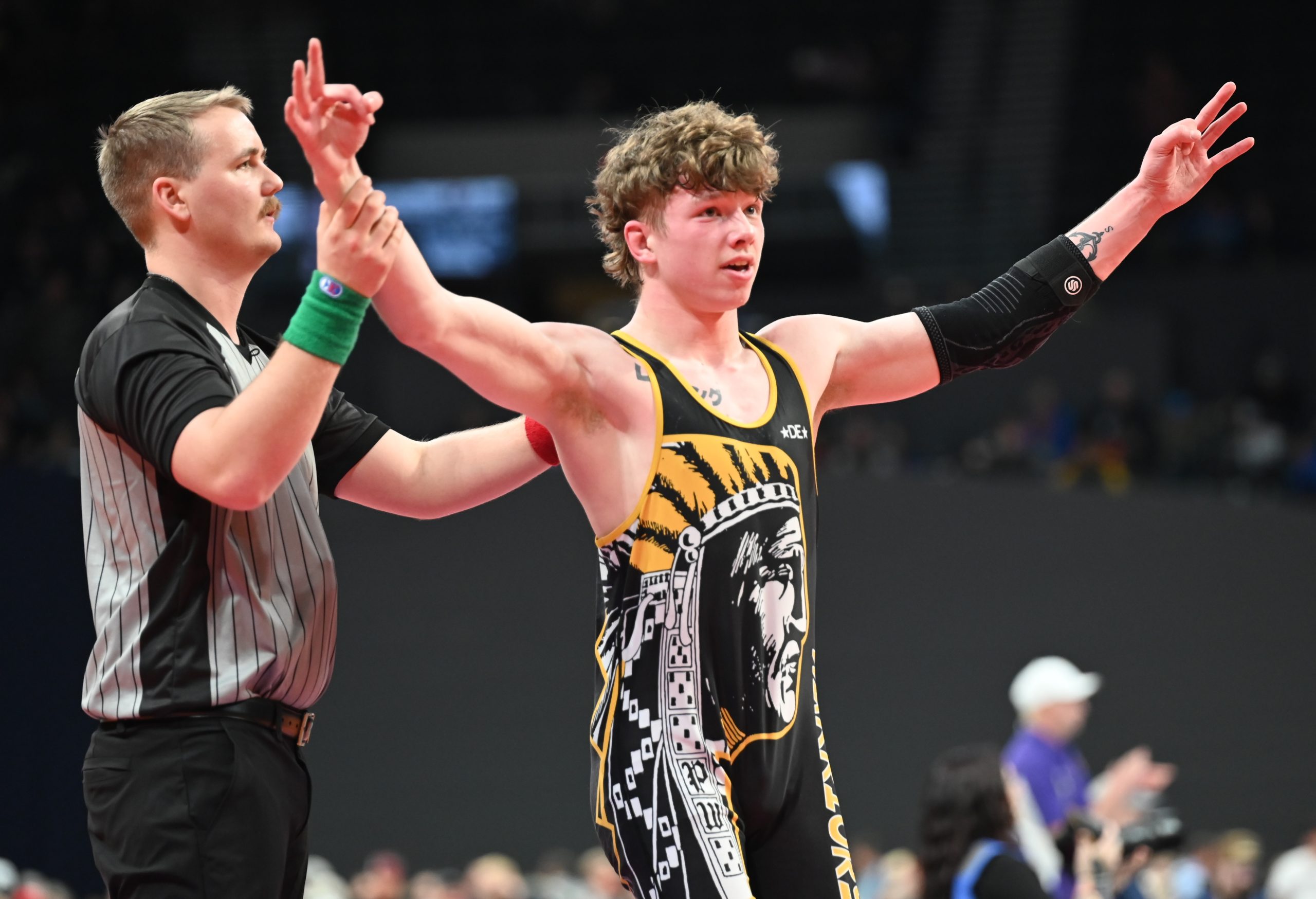 Philomath’s Barrett caps wrestling career with third straight state ...